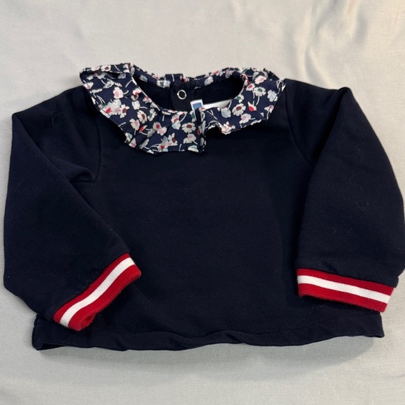 Jacadi | Shirts & Tops | Jacadi Paris Dark Blue Garment With Floral ...